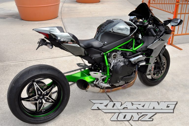 Extended Kawasaki Ninja H2 Swingarm Stretched H2R copy | Roaring Toyz