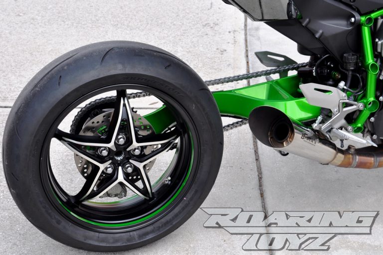 Kawasaki H2 H2R Extended Swingarm Single Sided Billet Stretched copy ...